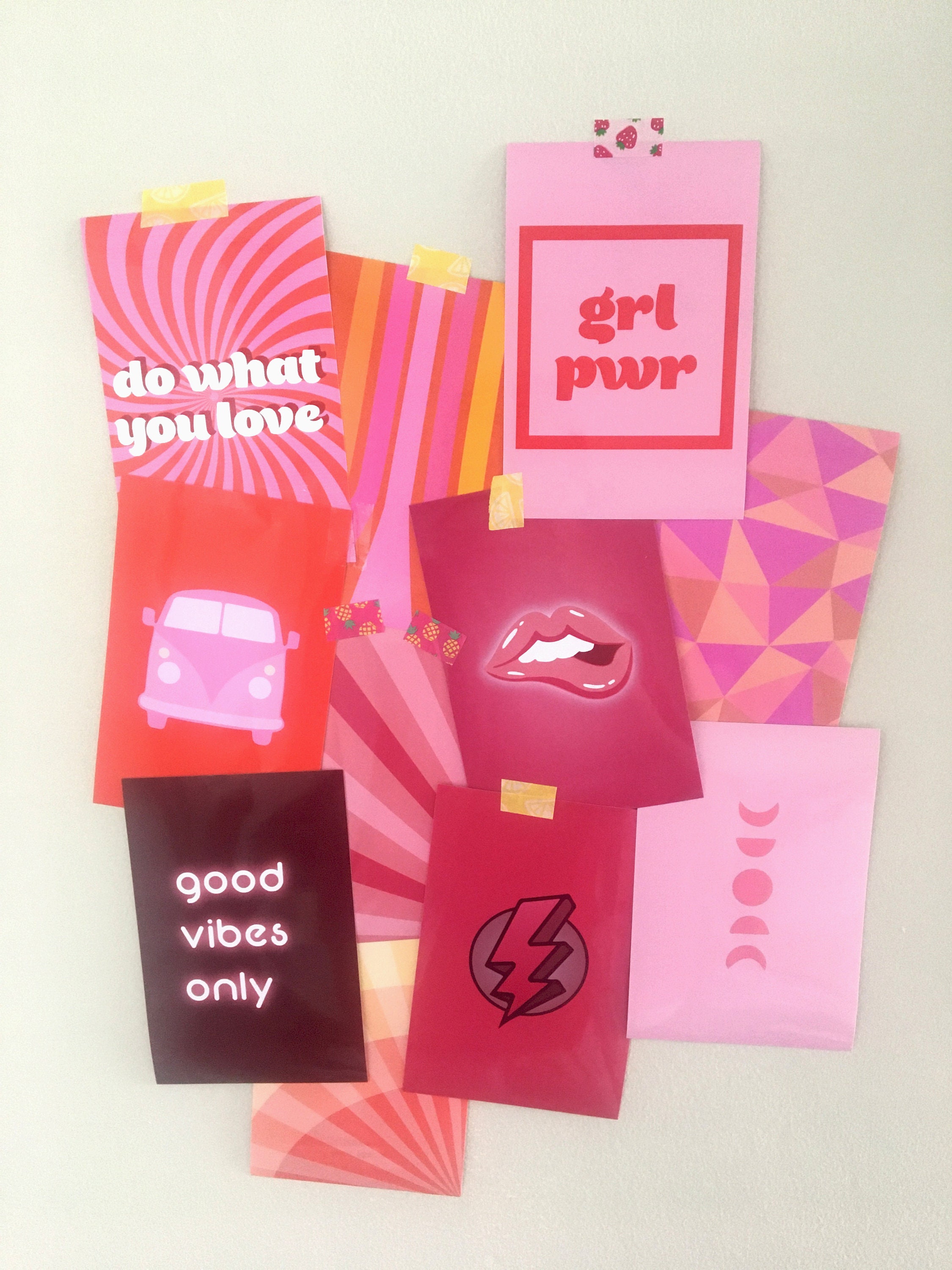 Modern Retro Art Print Set Vintage Art Prints Happy Collage - Etsy Canada