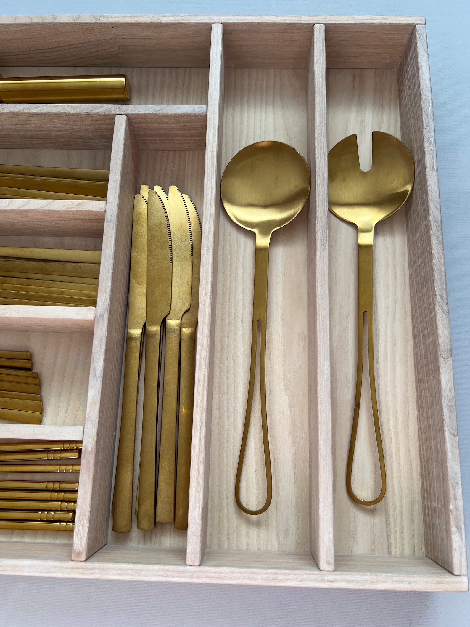 Custom Kitchen Drawer Insert for Silverware – Made From Solid Ash ...