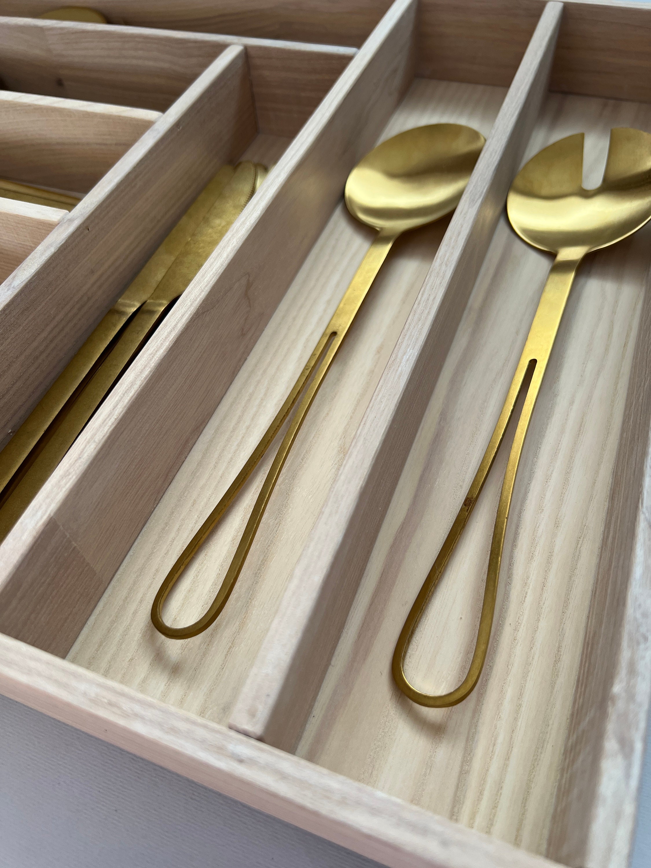 Custom Silverware Drawer Organizer Custom Kitchen Drawer - Etsy
