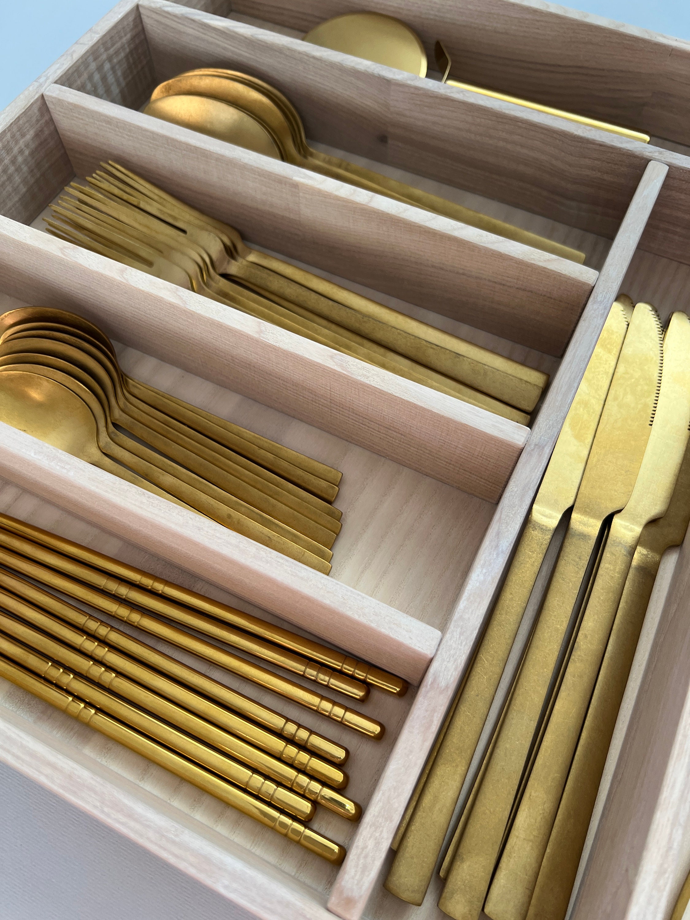 Custom Kitchen Drawer Insert for Silverware – Made From Solid Ash ...
