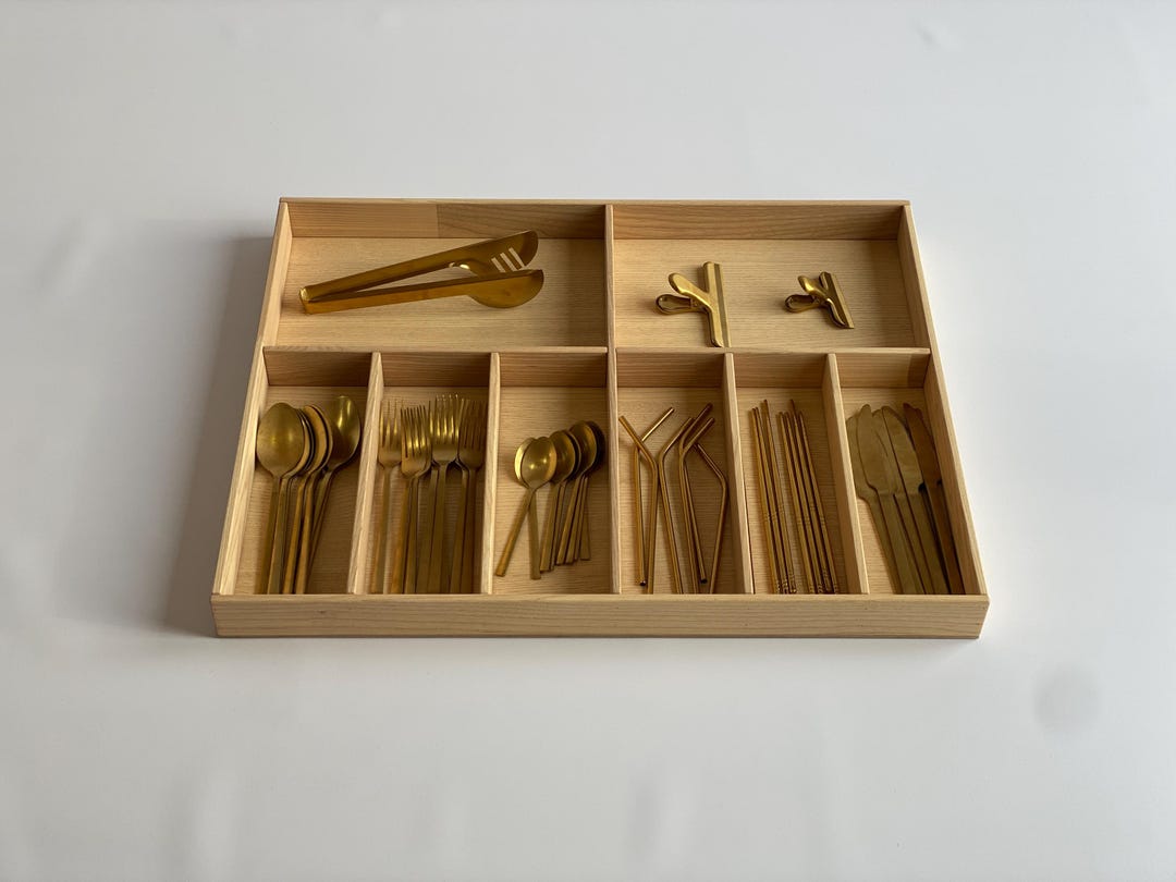 Custom Kitchen Drawer Organizer, Silverware Organizer for Drawer, Wood ...