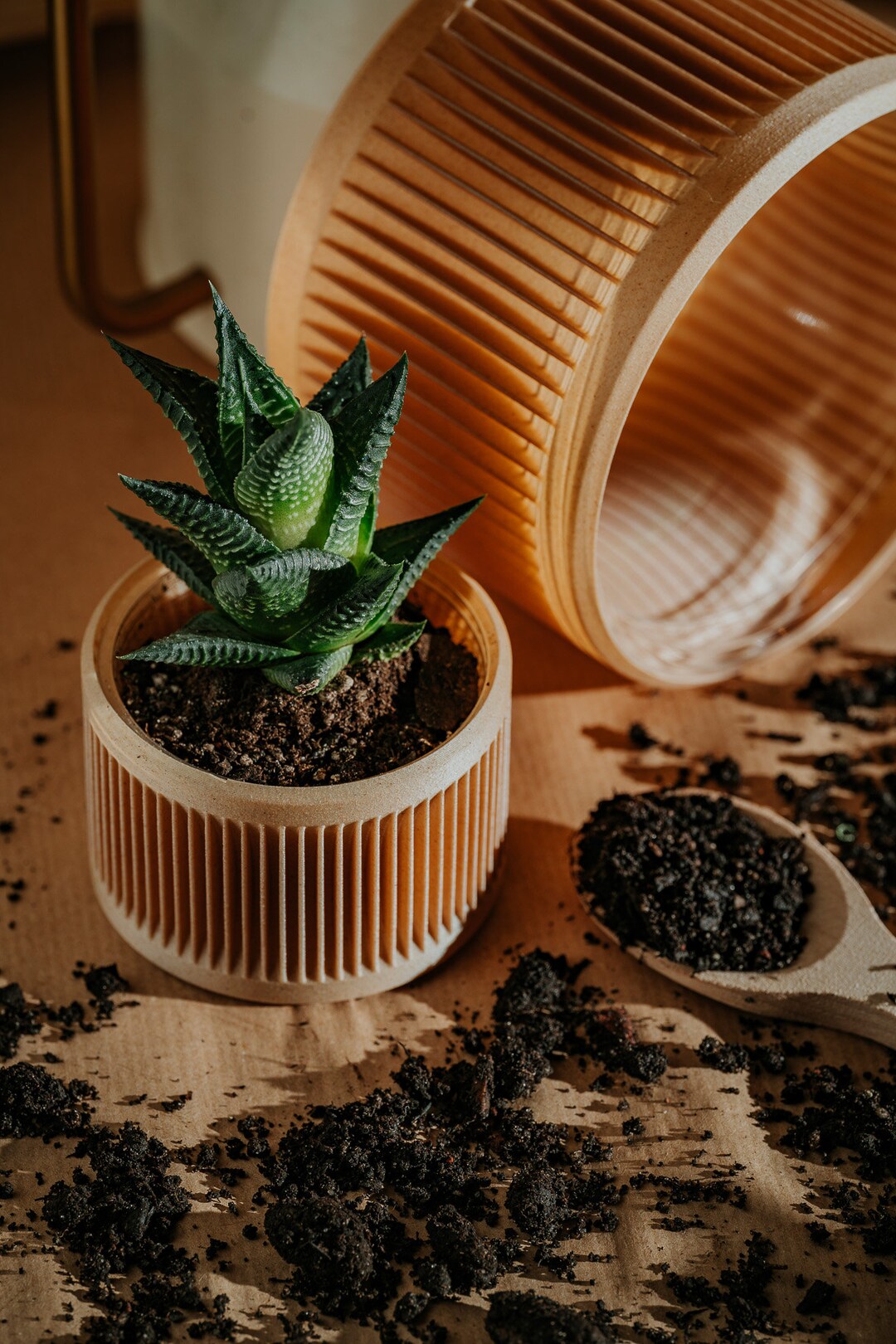 Small Planter 71P02.120.OAK / 3d Printed Planter Pot / Ecofriendly and ...