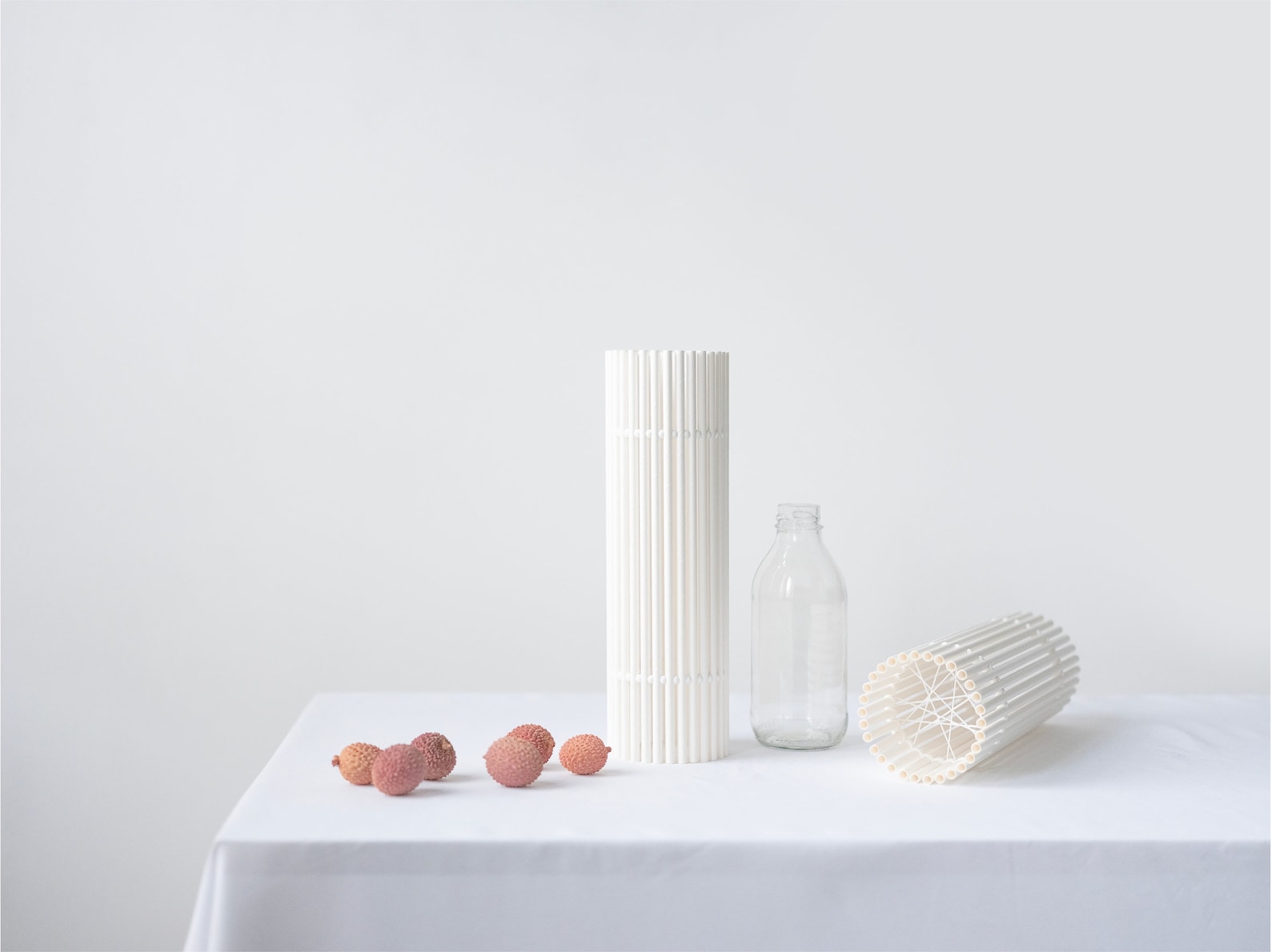 Set of 3 Tall Vases 71V01.300.WHITE/BROWN/BLACK With Bottom / Eco ...