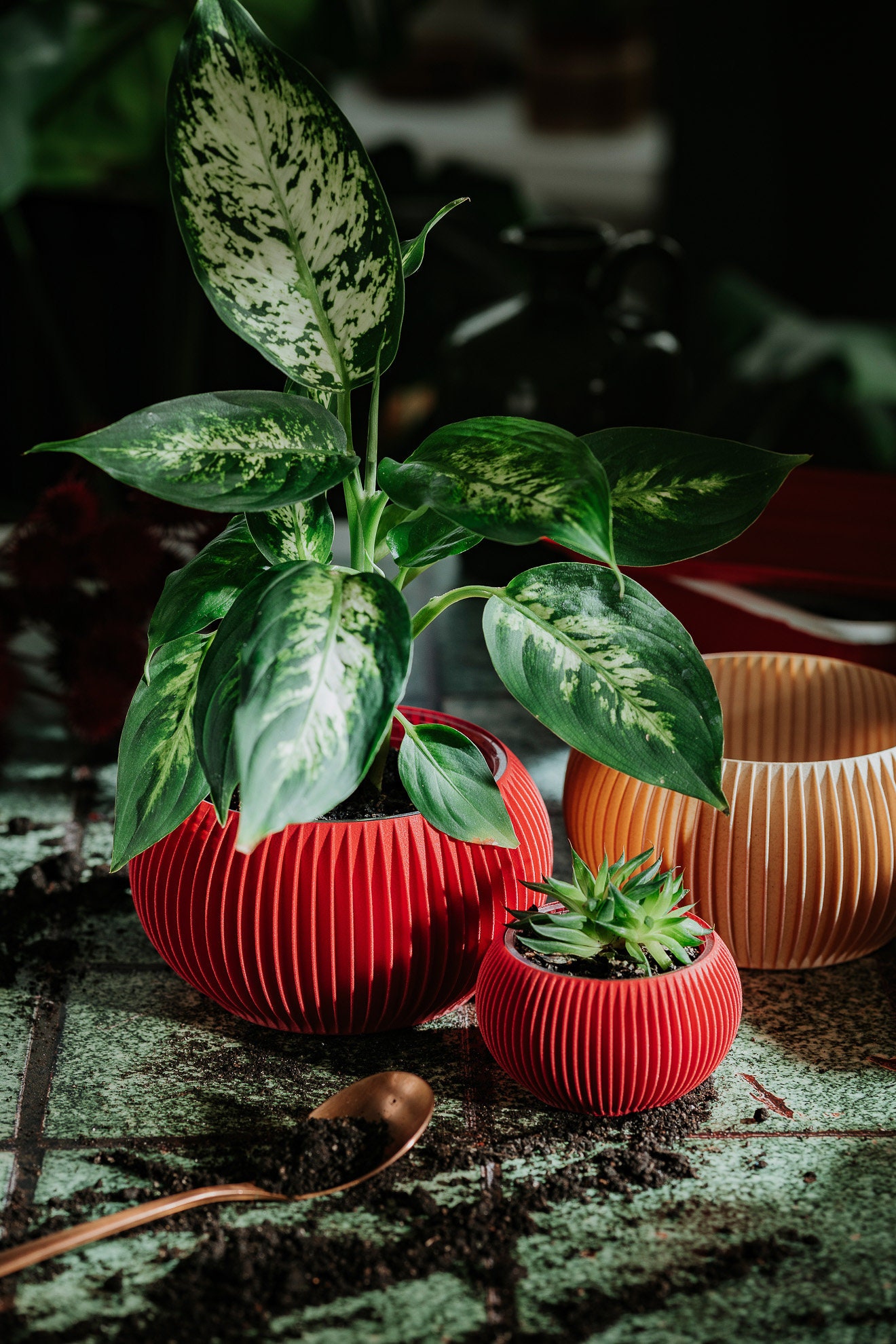 Medium Planter 71P01.500.RED / 3d Printed Plant Pot / Ecofriendly and ...