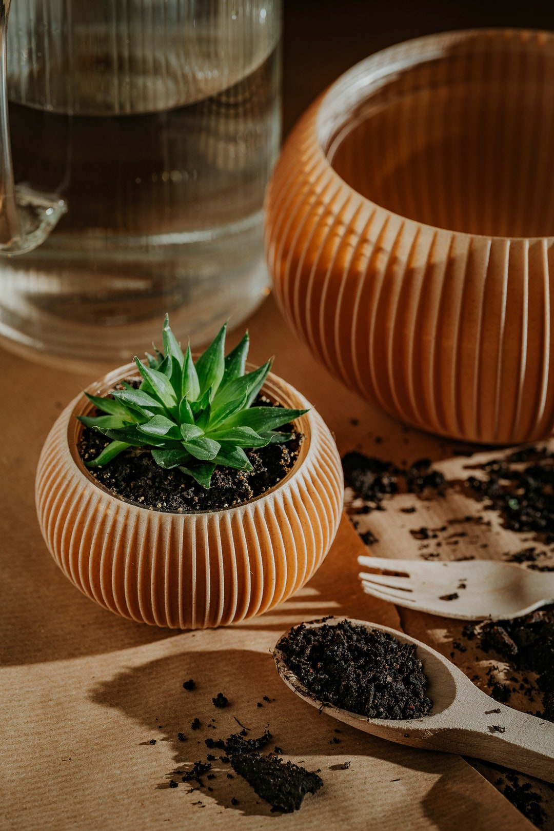 Small Planter 71P01.120.OAK / 3d Printed Planter Pot / Ecofriendly and ...