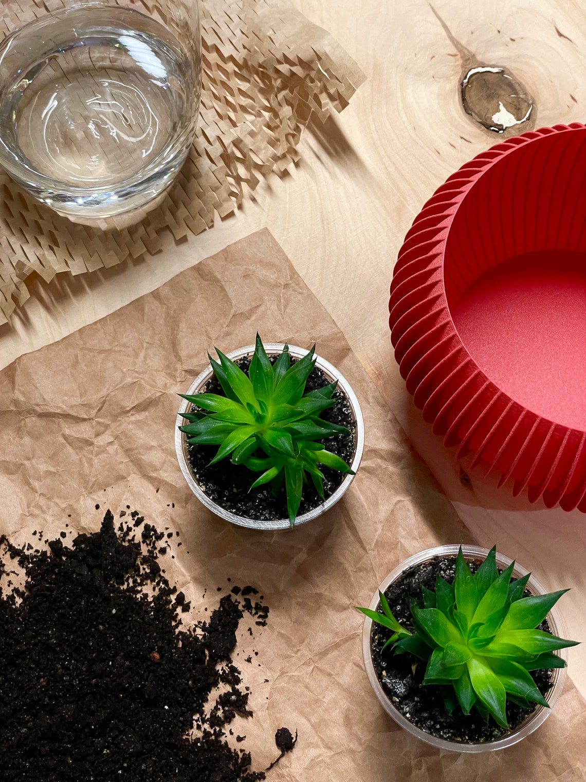 Medium Planter 71P01.500.RED / 3d Printed Plant Pot / Ecofriendly and ...