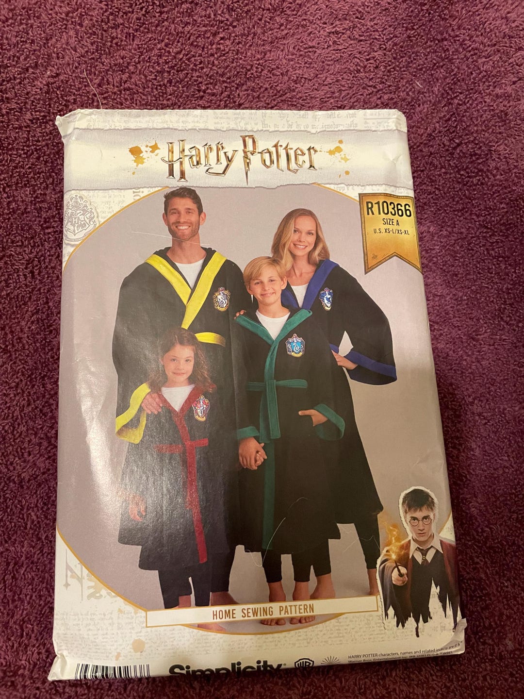 Harry Potter Robe Sewing Pattern by Simplicity Sizes Xs-xl Never Used ...