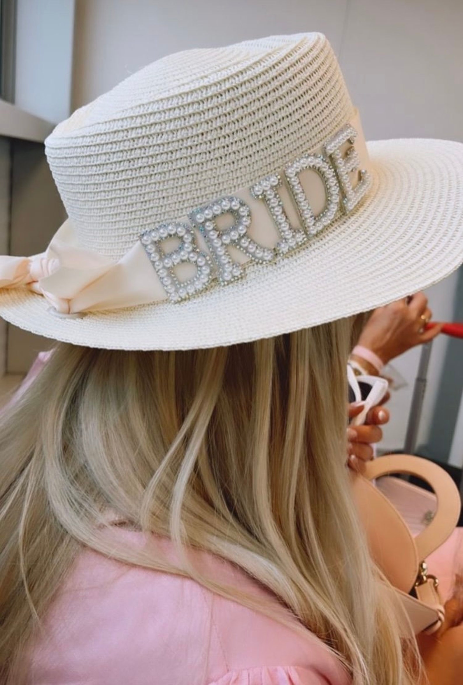 Bride Hat Straw Wedding Hen Party Bachelorette Holiday Panama - Etsy