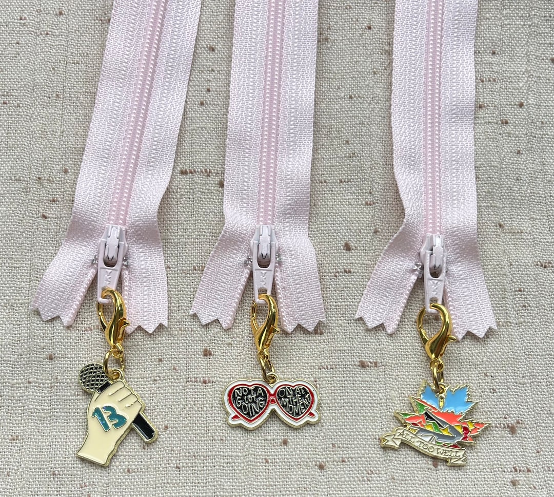 Taylor Swift Zipper Pull Charm With Gold Hardware for Handbag, Pouch ...