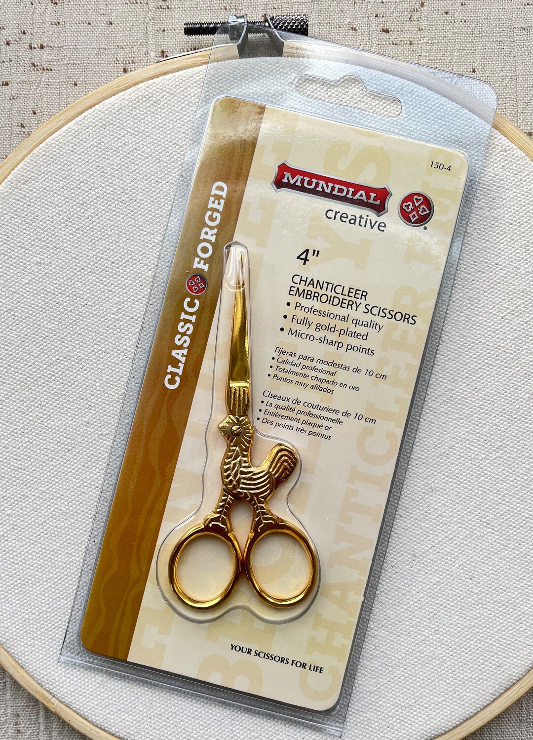 Mundial Classic Forged 4” Chanticleer Embroidery Scissors-rooster. - Etsy