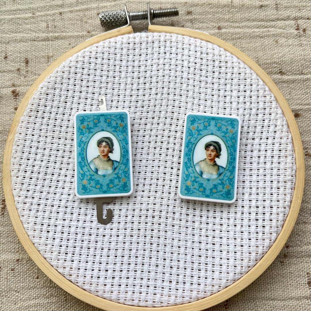 Jane Austen Portrait Magnetic Needle Minder Holder With Threader Option ...