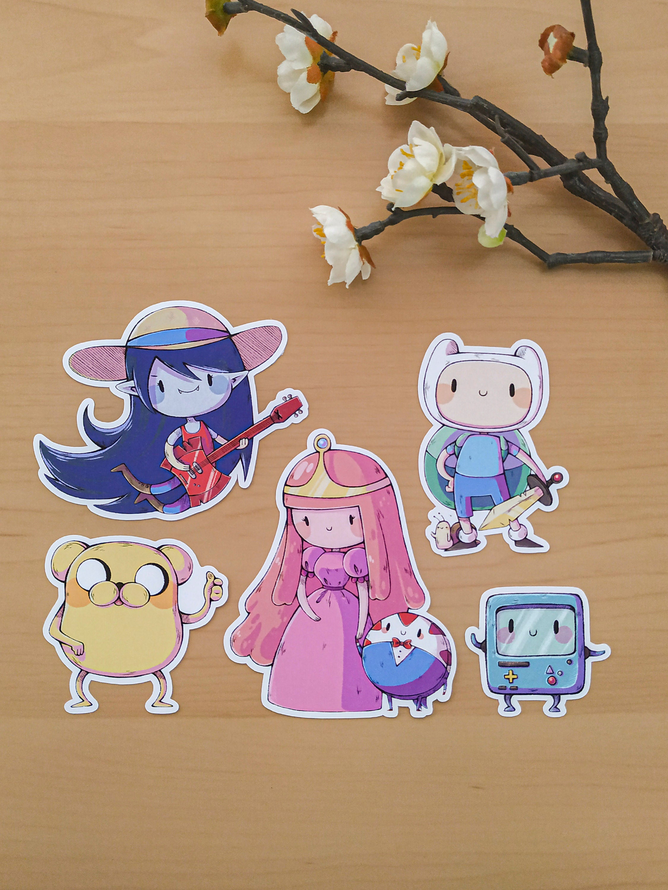Adventure Time Print Sticker Set FREE STICKER - Etsy
