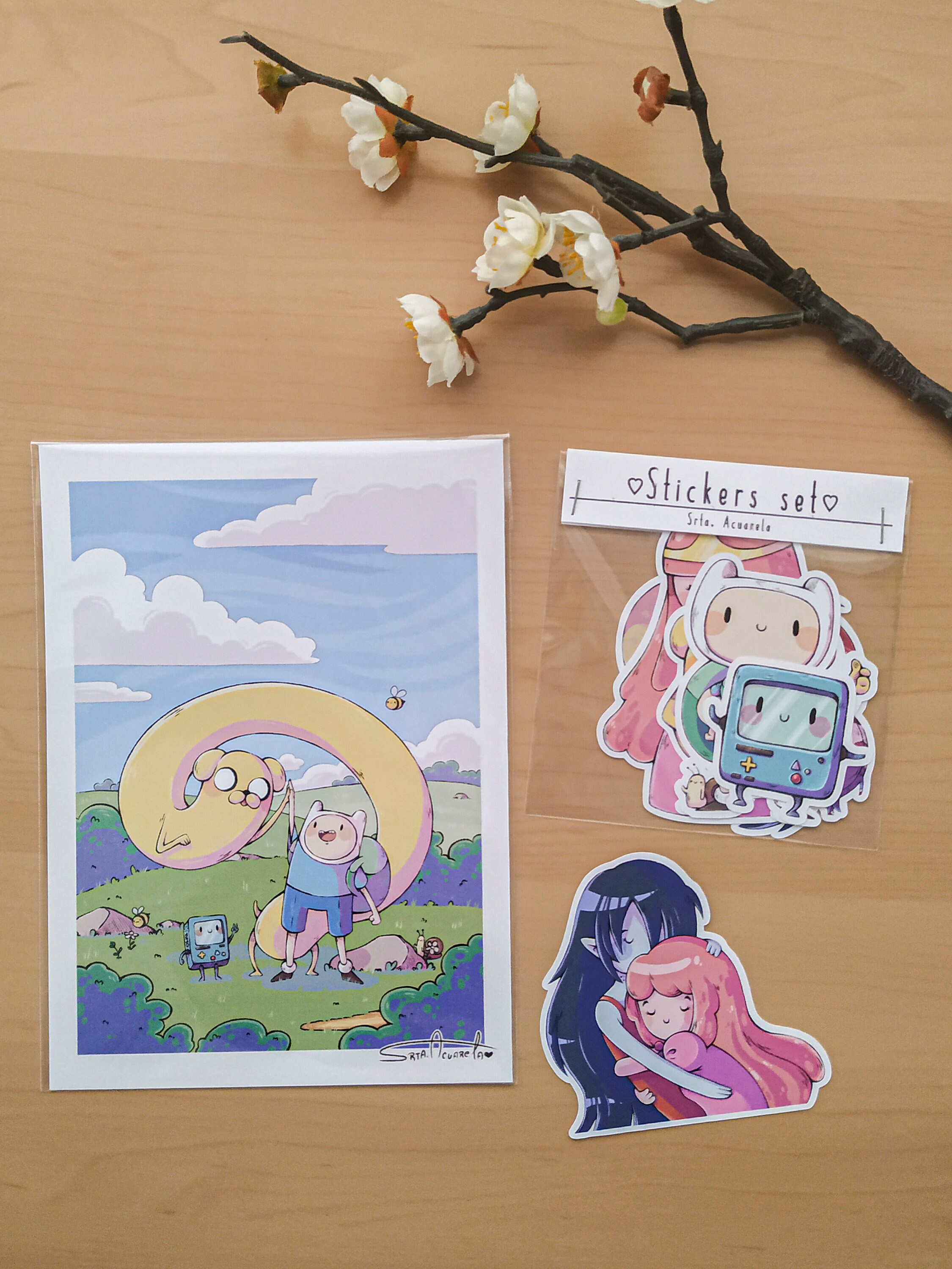 Adventure Time Print Sticker Set FREE STICKER - Etsy