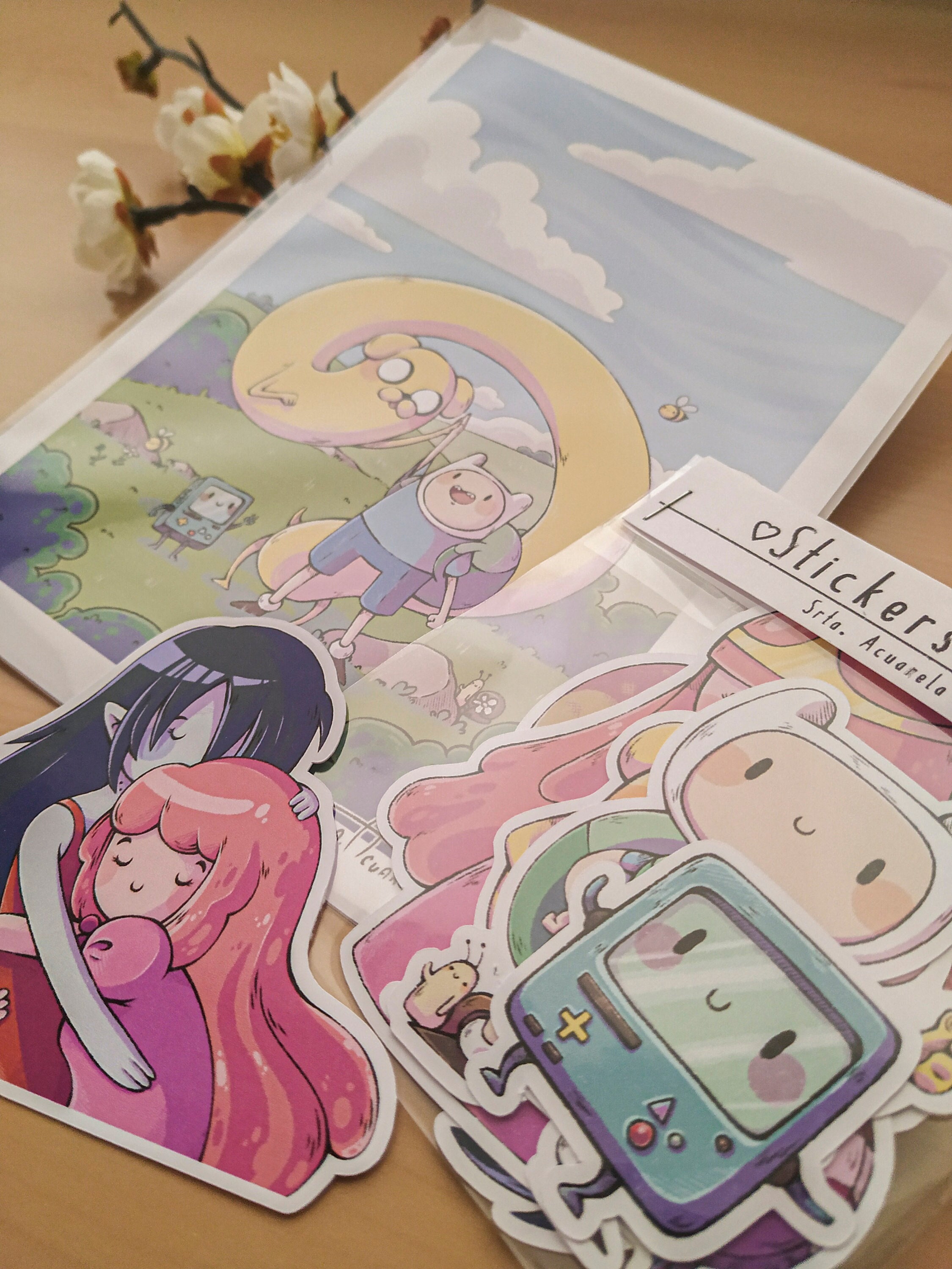 Adventure Time Print Sticker Set FREE STICKER - Etsy