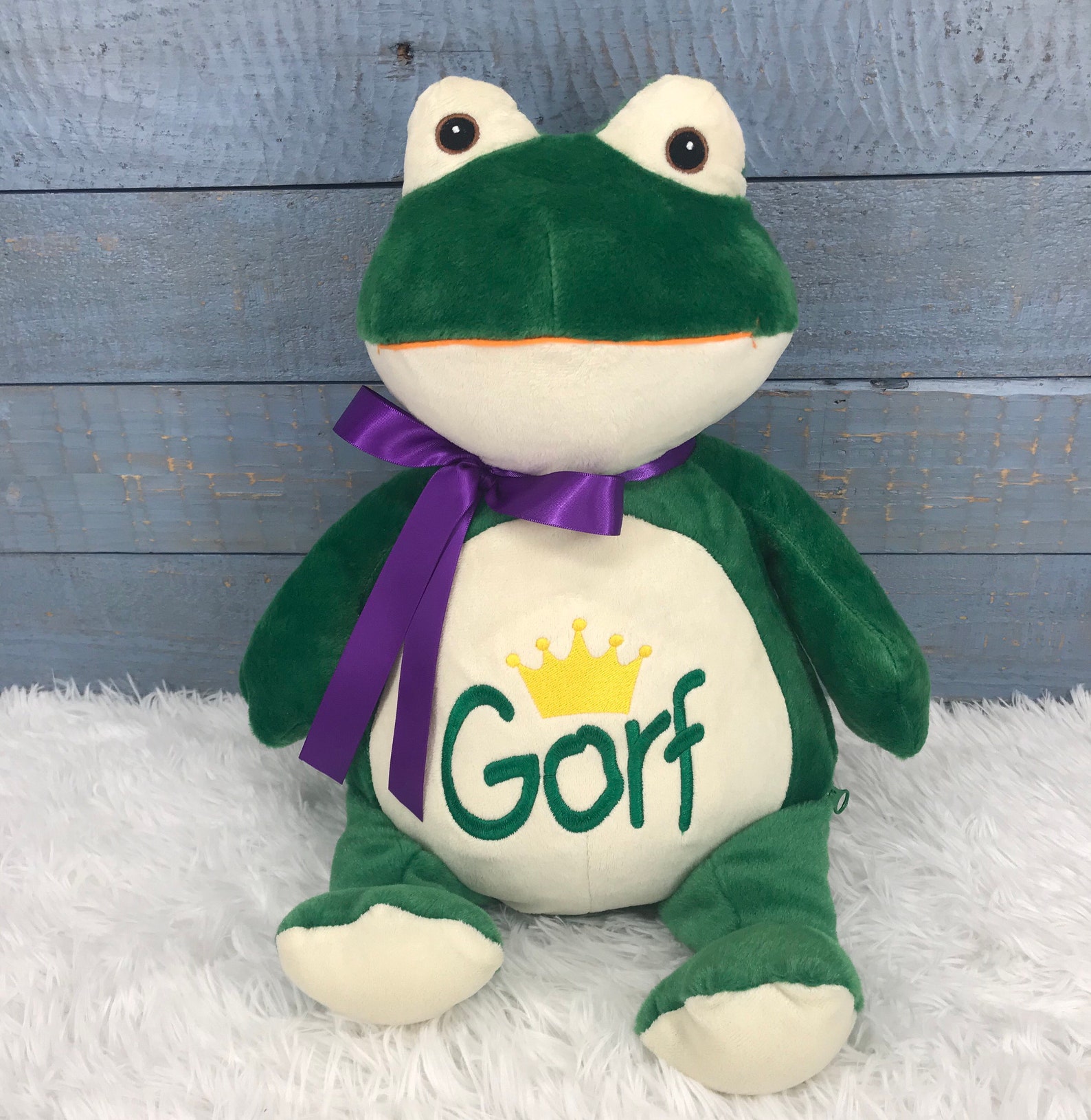 Personalized Stuffed Frog Personalized Baby GiftBirth | Etsy