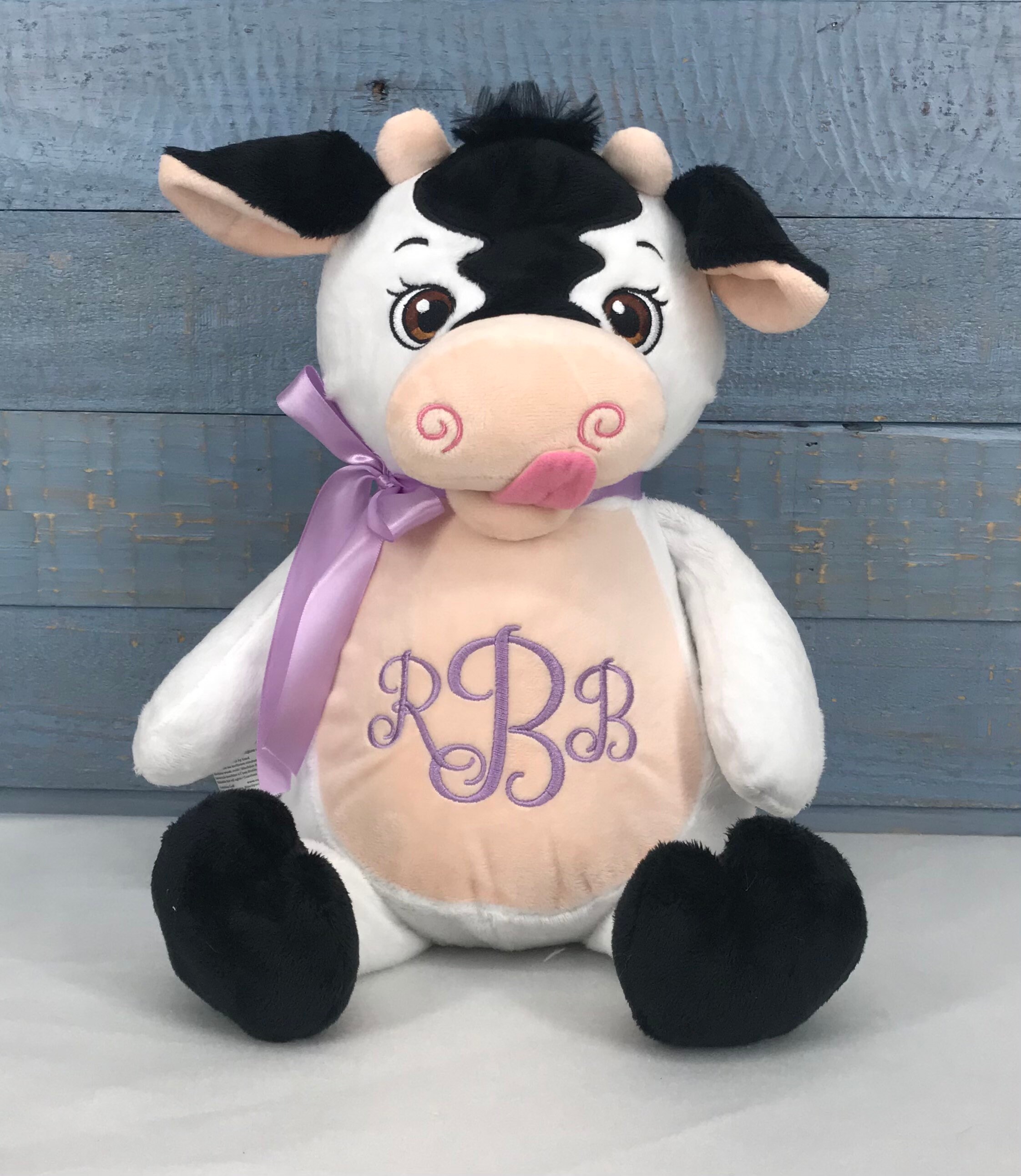Personalized Stuffed Cow Personalized Baby GiftBirth | Etsy