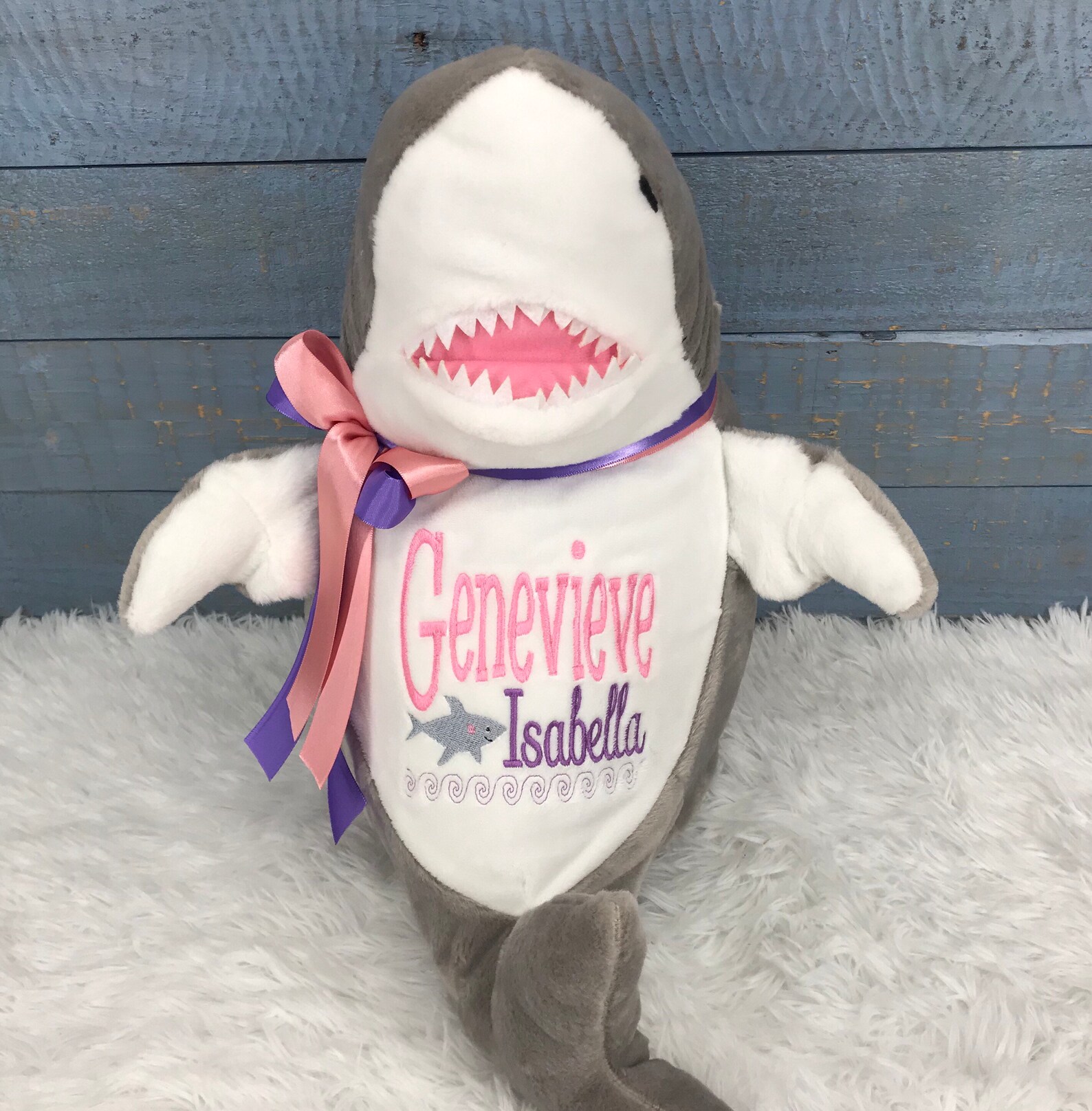 Personalized Stuffed Shark Personalized Baby Giftbirth - Etsy