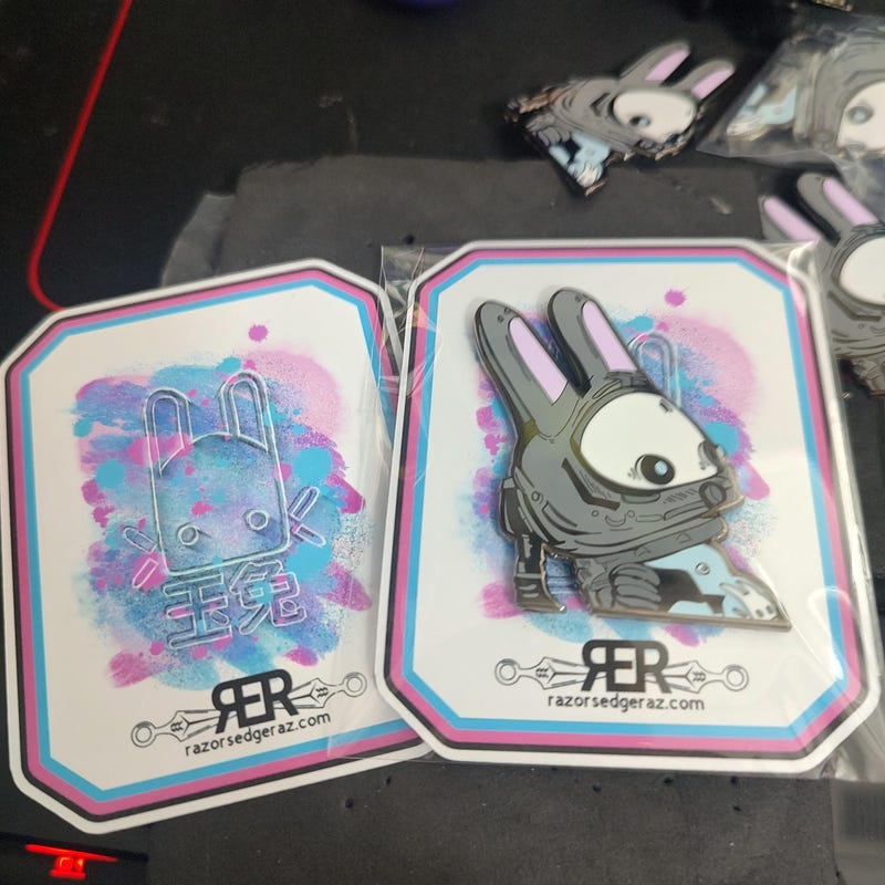 Rabbit Pin - Etsy