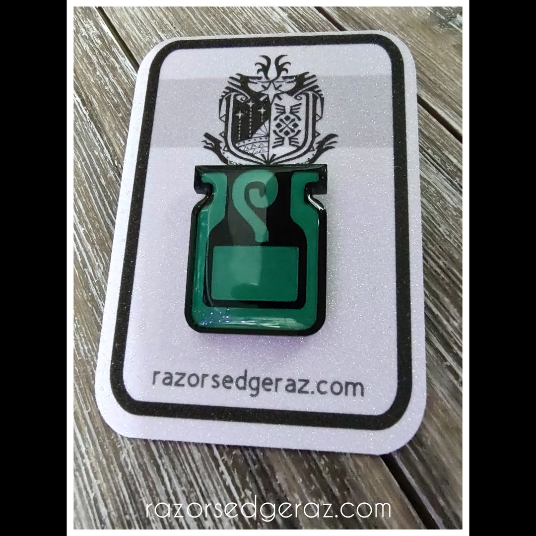 Revive | Acrylic Resin Pin | Potion Pin | Mana | MHW Health Pin - Etsy