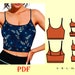 Crop Tank Top Sewing Pattern S-XL Instant Download Easy - Etsy