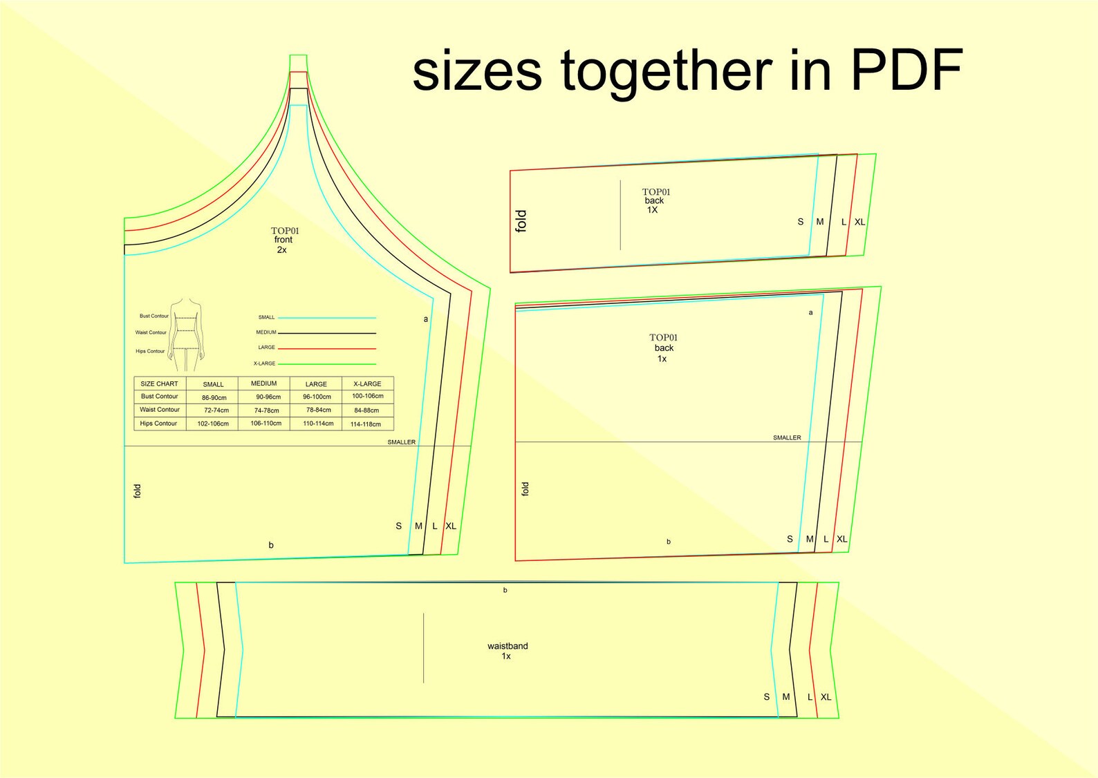 Crop Tank Top Sewing Pattern S-XL Instant Download Easy Digital PDF - Etsy