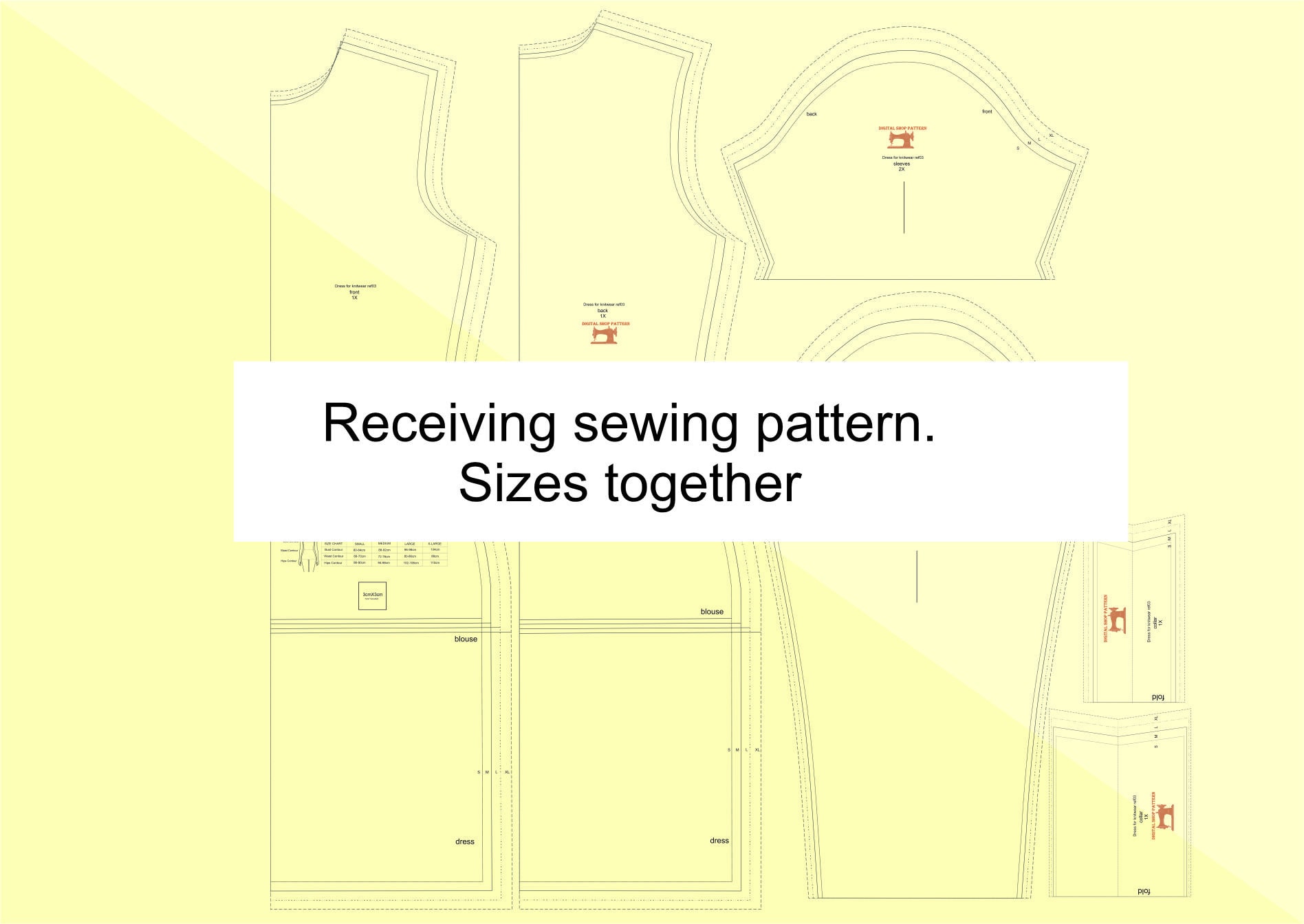 Turtleneck and Mock Neck Sewing Pattern PDF, T-shirt, Dress, Long and ...