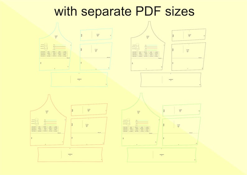 Crop Tank Top Sewing Pattern | S-XL | Instant Download | Easy Digital ...