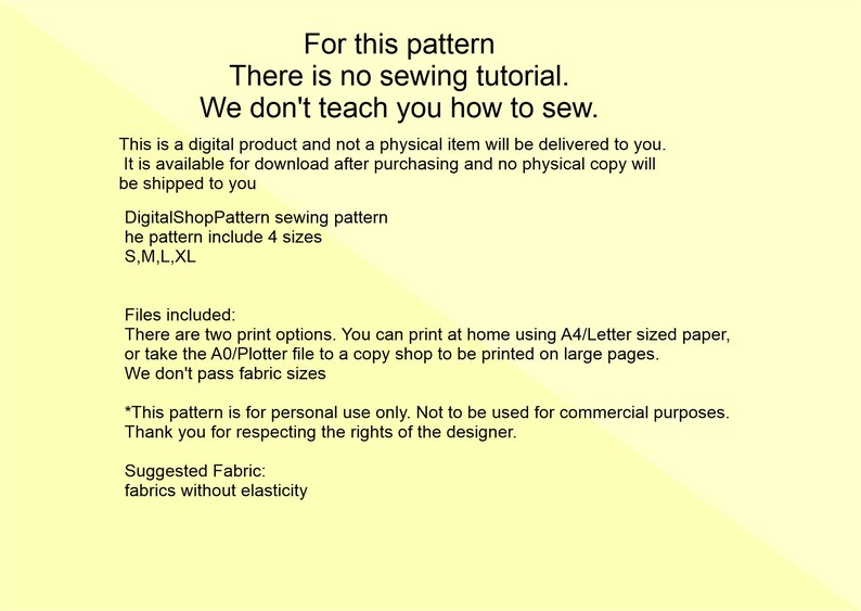 SINGLE Modelpants Pattern for Fabrics Without Elasticity/for Elastic at ...