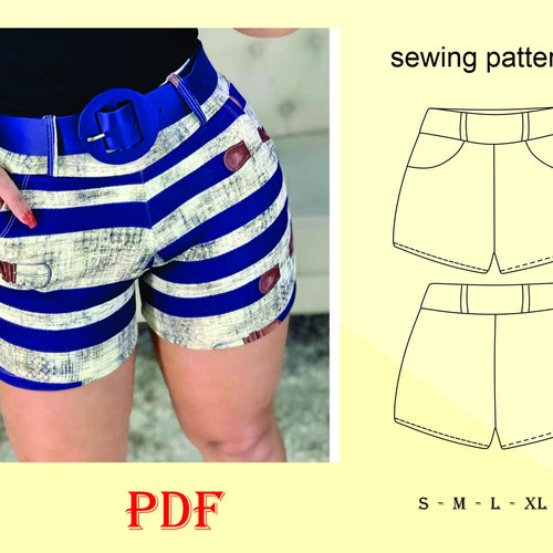 PATTERN Short Sport Pants for Womens Women's Shorts - Etsy