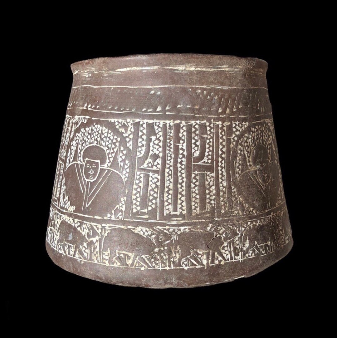 Lovely Old Small Islamic / Arabic Pot - Calligraphy & Animal Design - Etsy