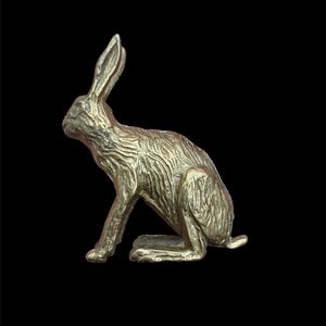 Vintage Brass Hare / Rabbit Figure Sculpture - Etsy