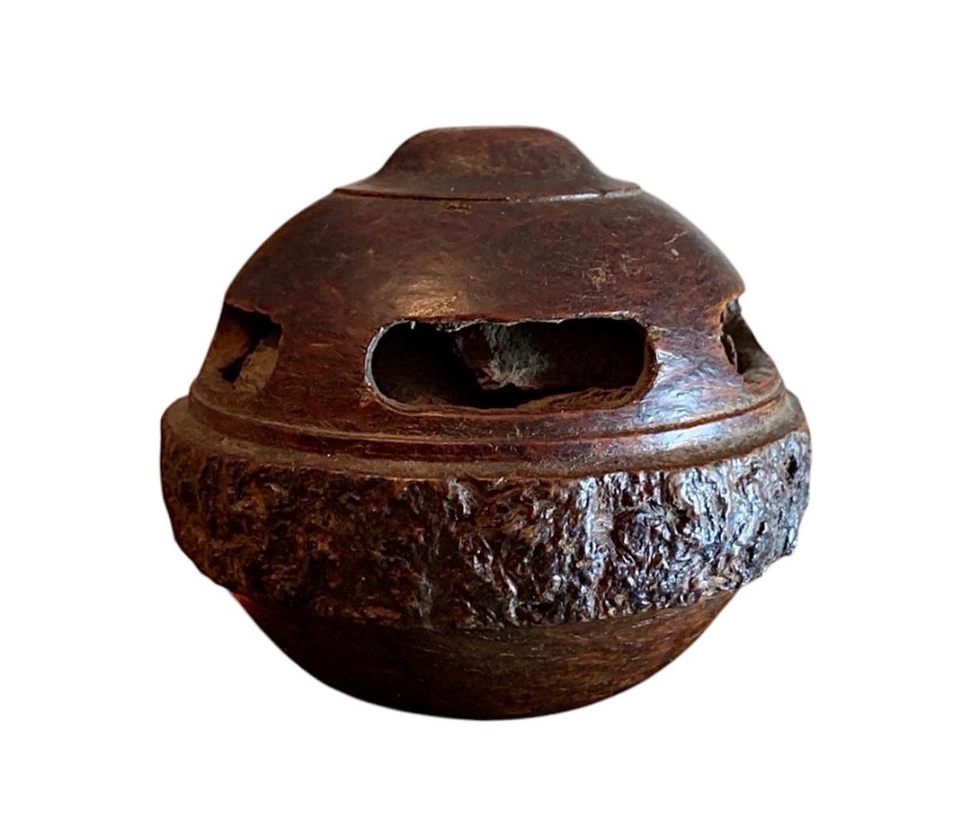 Vintage Carved Brazil Nut Rattle or Instrument - Etsy