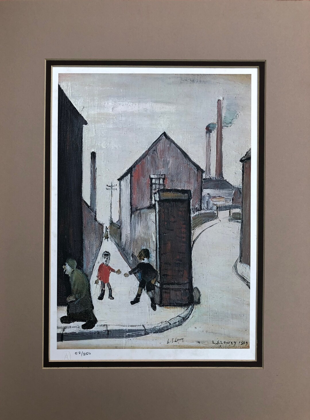L.S Lowry Limited Edition Print viaduct Street Passage - Etsy