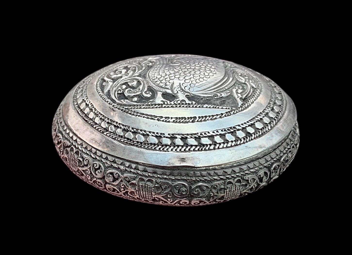 Antique Anglo Indian Snuff Box - Etsy