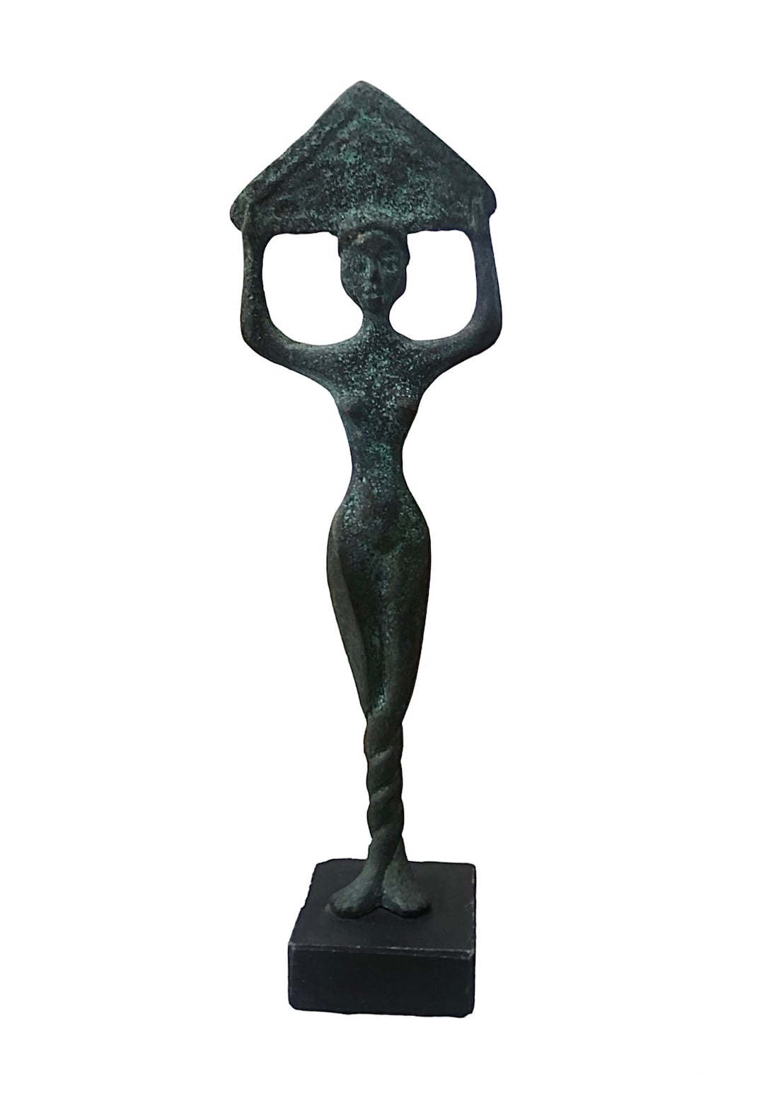 Antique Bronze Verdigris Goddess Statue - Etsy