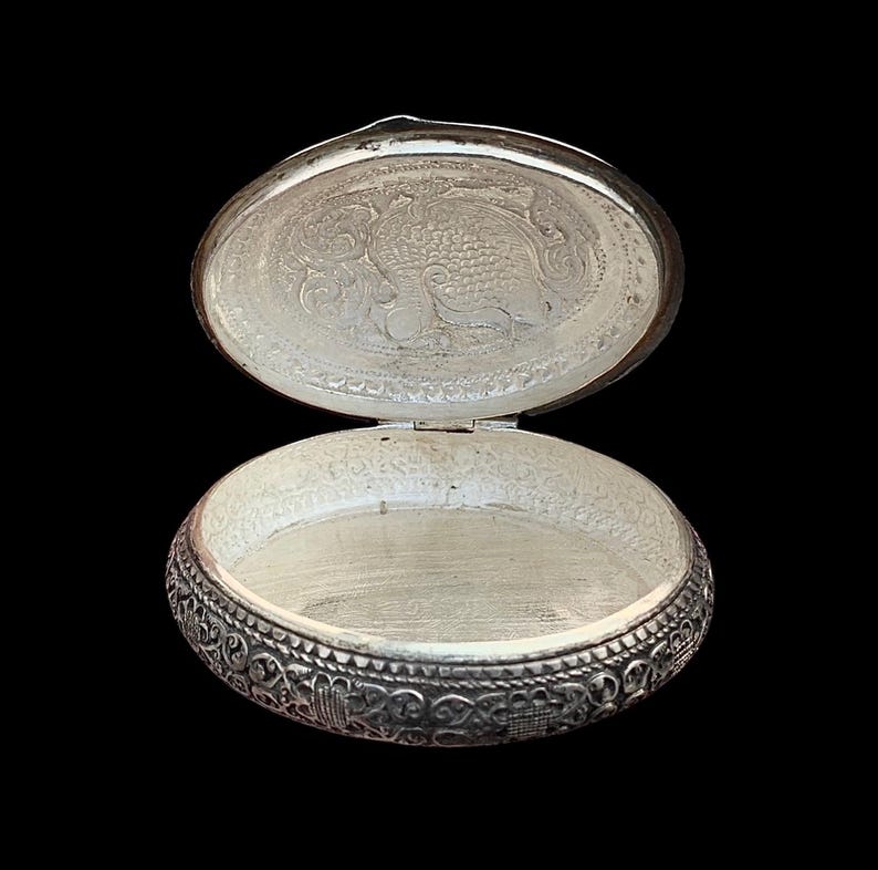 Antique Anglo Indian Snuff Box - Etsy