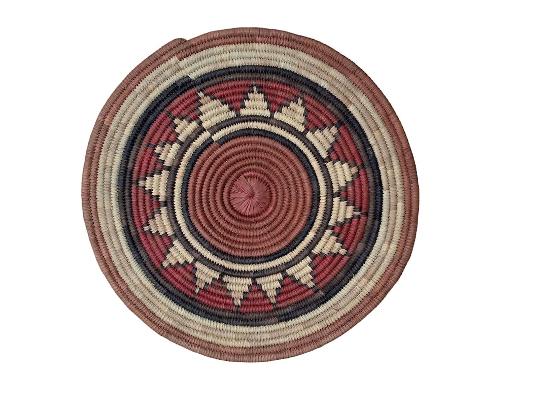 Large Vintage African Woven Mat - Etsy