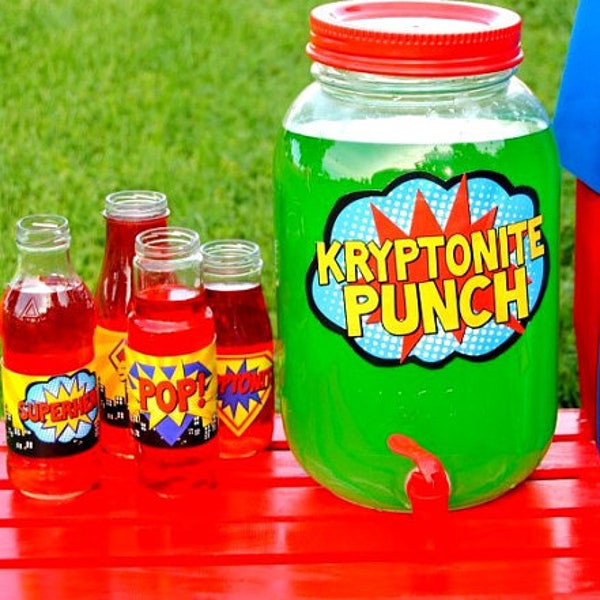 Superhero Drink - Etsy