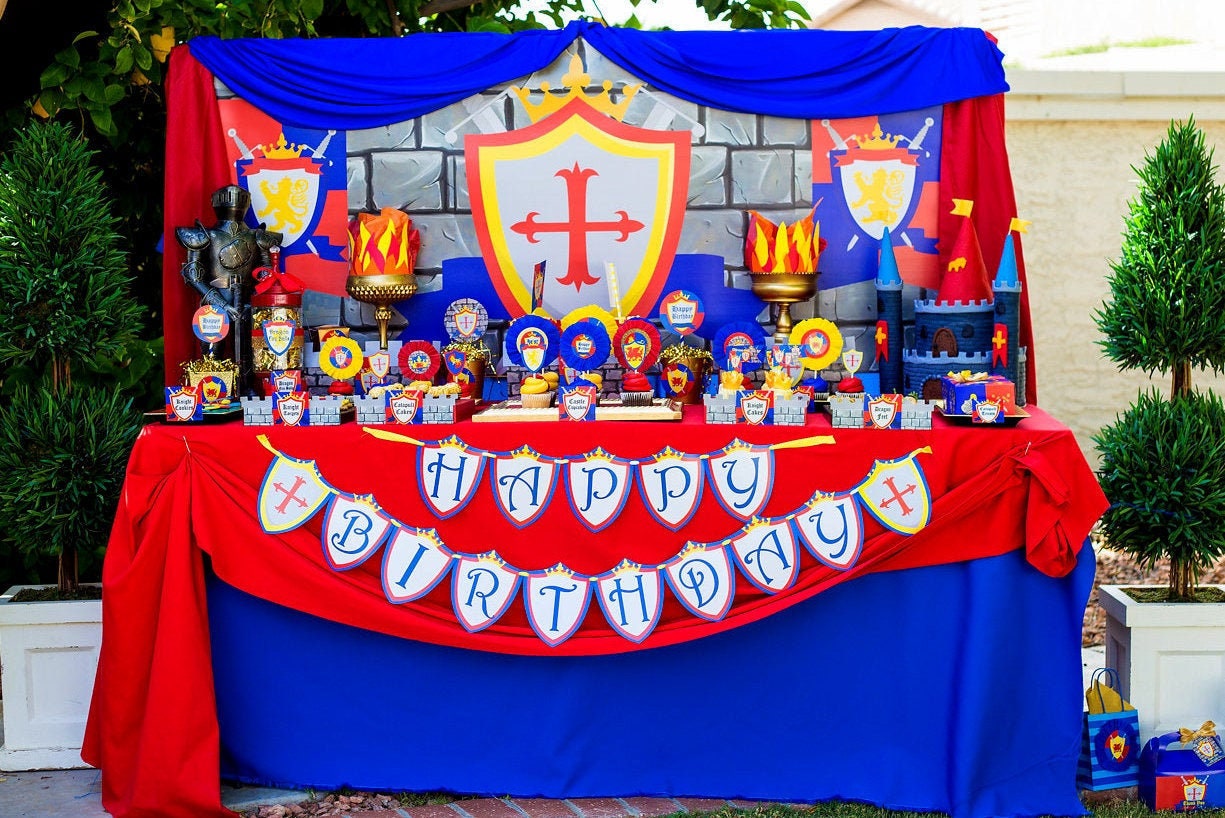 KNIGHT Party Knight Cupcake TOPPERS Knight Birthday - Etsy