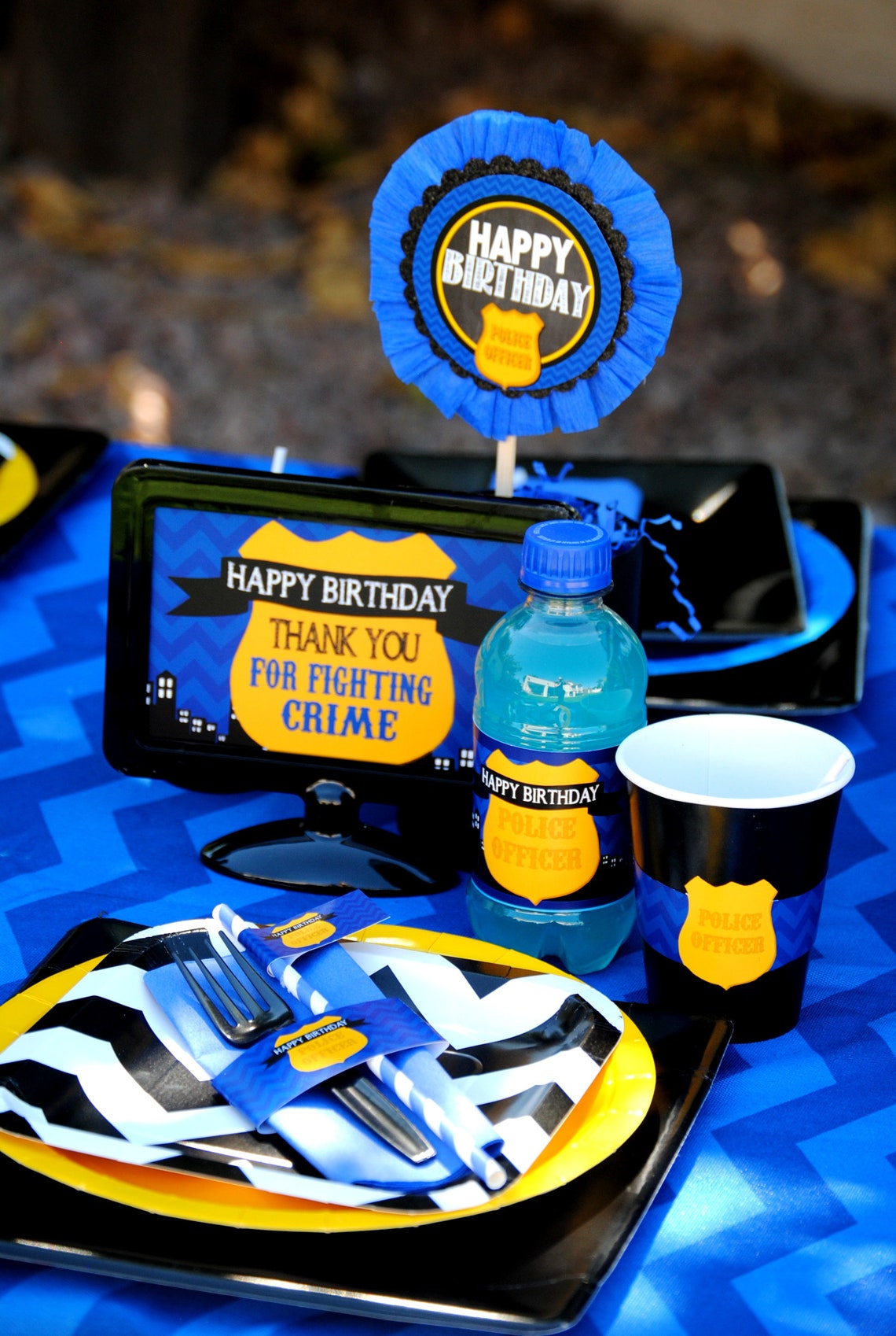 Police POP CORN LABELS Police Party Police Officer | Etsy