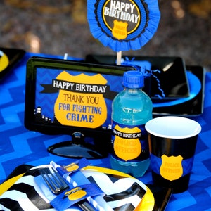 Police POP CORN LABELS Police Party Police Officer | Etsy