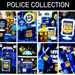 Police POP CORN LABELS Police Party Police Officer | Etsy