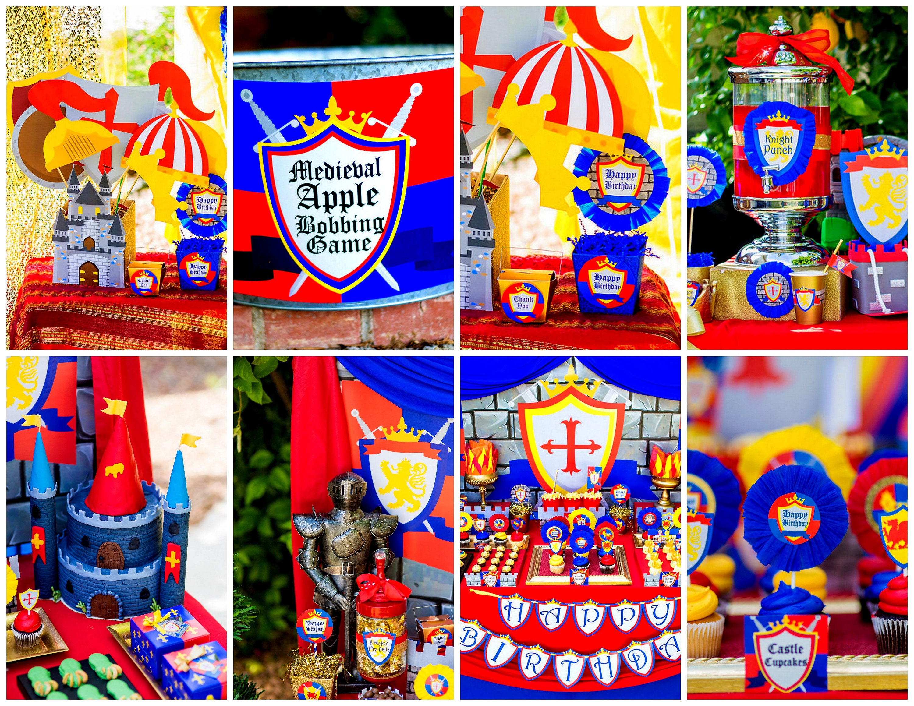 KNIGHT Party Knight Cupcake TOPPERS Knight Birthday - Etsy