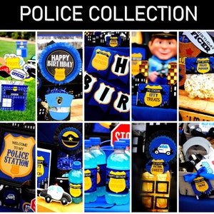 Police POP CORN LABELS Police Party Police Officer | Etsy