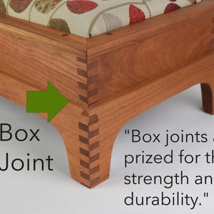 Expertly Handcrafted Footstool, Sturdy Walnut or Cherry Hardwood ...