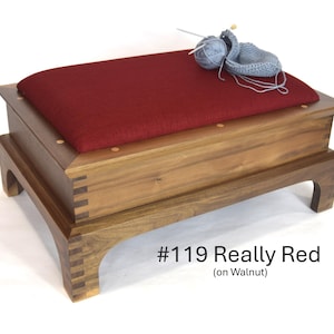 Expertly Handcrafted Footstool, Sturdy Walnut or Cherry Hardwood ...