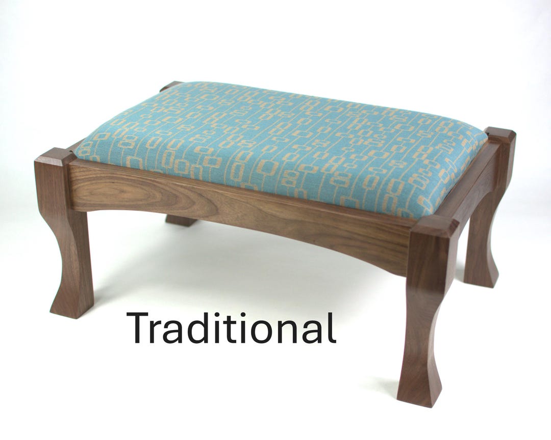 Footstool-ottoman-footstep-traditional Style - Walnut/cherry-expertly ...