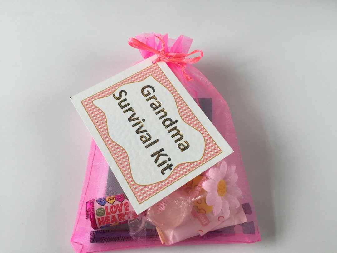 Grandma Survival Kit - Novelty Personalised Gift - Friendship Gift ...