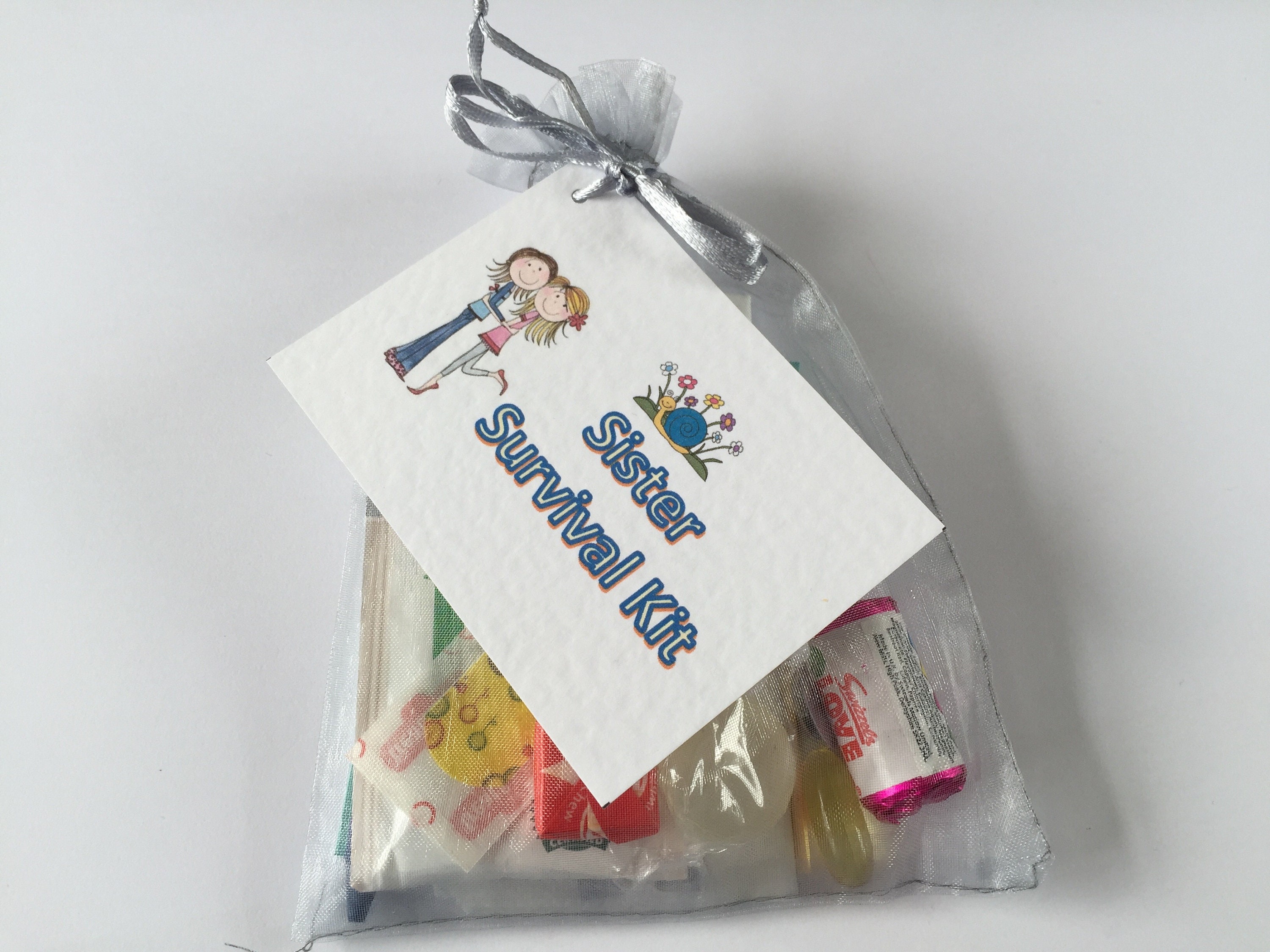 Sister Survival Kit Novelty Personalised Gift Friendship Gift Card ...