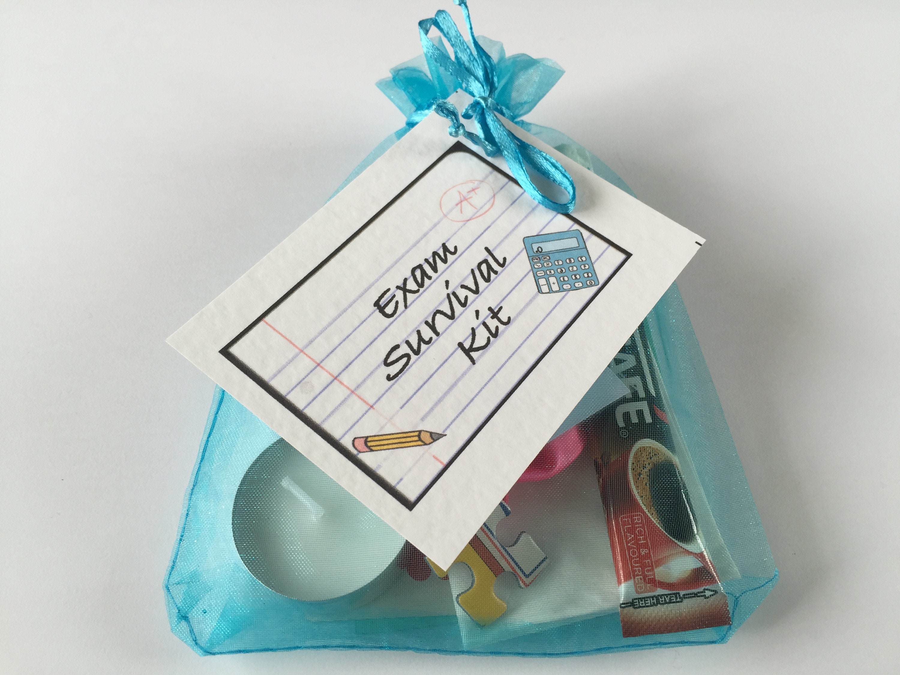 Exam Survival Kit - Novelty Personalised Gift - Friendship Gift - Card ...